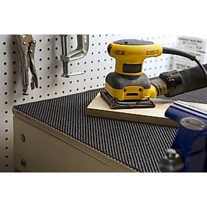 Duck Brand 283551 Supreme Easy Liner Non-Adhesive Shelf Liner, 12" x 8', Black