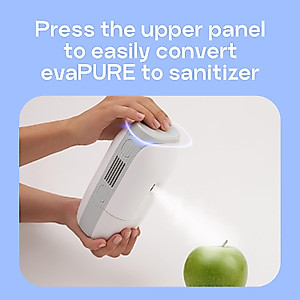 Evapolar Mini Air Purifier for Desk - Rechargable Portable Personal Air Purifier for Car - Cordless Small Air Cleaner for Car Evapure