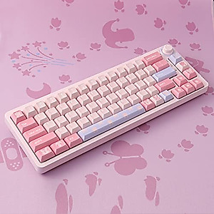 JOMKIZ Keycaps,143 Keys KCA Profile Garden Party Theme Custom Keycaps Set for Cherry MX Gateron Kailh Switches Mechanical Gaming Keyboard