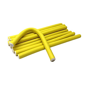 1/2” Diameter 9.5" Length Twist-flex Hair Roller Curling Rods – 12 Pack