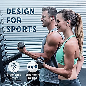 Wireless Earbuds Bluetooth5.2 Headphones 120H Playtime Ear Buds IPX7 Waterproof Bluetooth Earphones, Over-Ear Headphones with 800mAh Charging Case Touch Control for Sport/Running/Work/Gaming