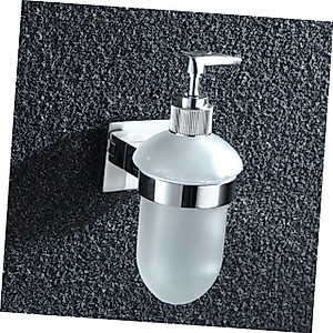 DRESSOOS 304 Stainless Steel Soap Dispenser Wall Mount Liquid Soap Bottle for Bathroom Kitchen Use