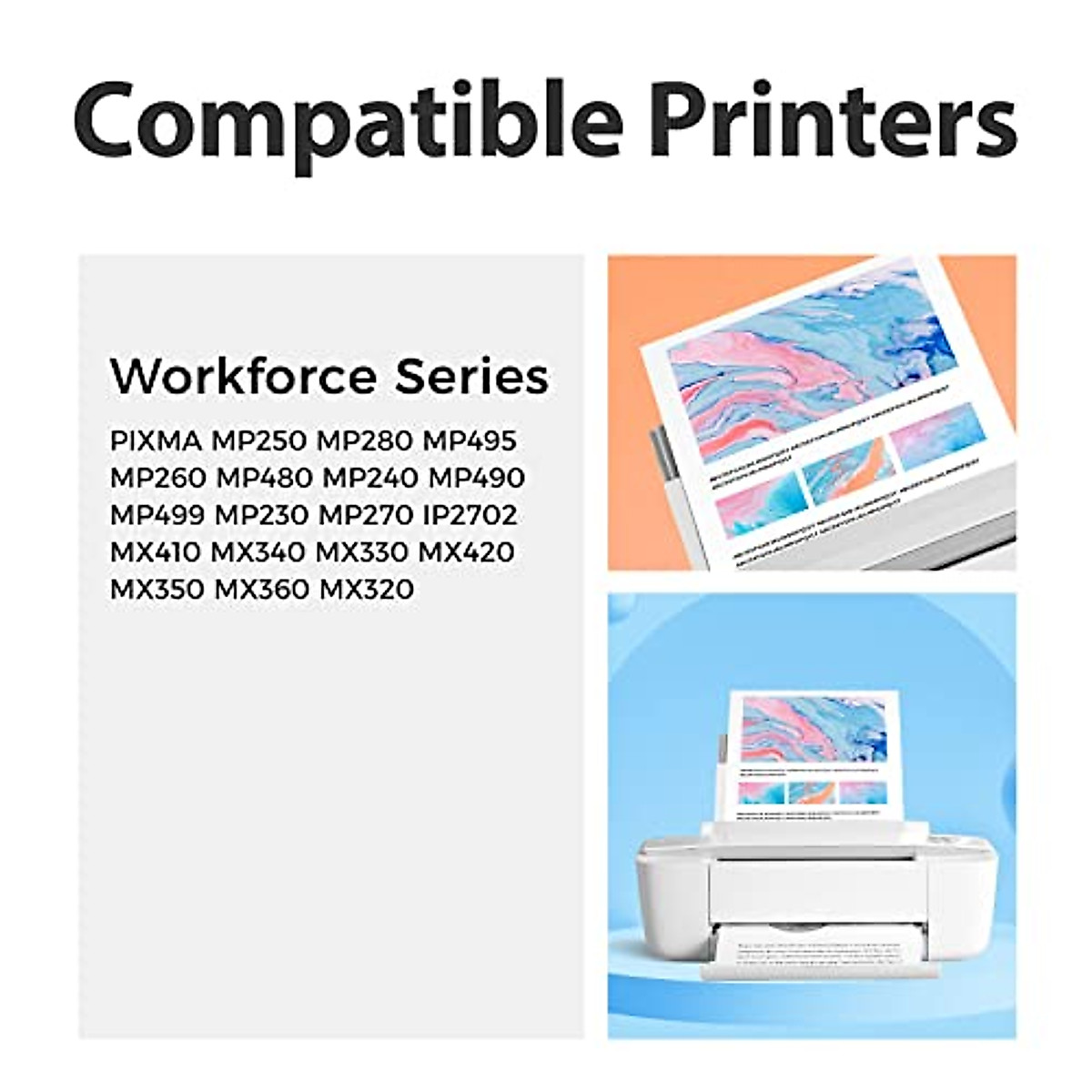 OA100 210XL 211XL Remanufactured Ink Cartridge Replacement for Canon 210XL 210 PG-210XL 211 211XL for Pixma MP250 MP280 MP495 IP2702 MX410 MX340 MX330 Printer (1 Black, 1 Tri-Color, 2 Pack)