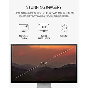 HP Chromebase 21.5" All-in-One Desktop, Intel Pentium Gold 6405U Processor, 4 GB RAM, 128 GB SSD, Rotating Full HD IPS Touchscreen, Chrome OS, Bluetooth Keyboard and Mouse Combo (22-aa0022, 2021)