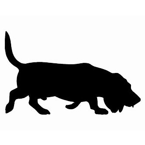 8x10 Basset Hound Stencil Made from 4 Ply Matboard