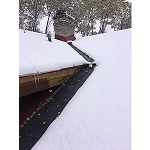 RHS Snow Melting System, Roof and Valley Heater, Ice and Snow Melting Mats, Sizes 5' feet x 13" inches, Color Black, 5 ft. mat Melts 2" inches of Snow per Hour, Buy Factory Direct, (5' ft. x 13" in.)
