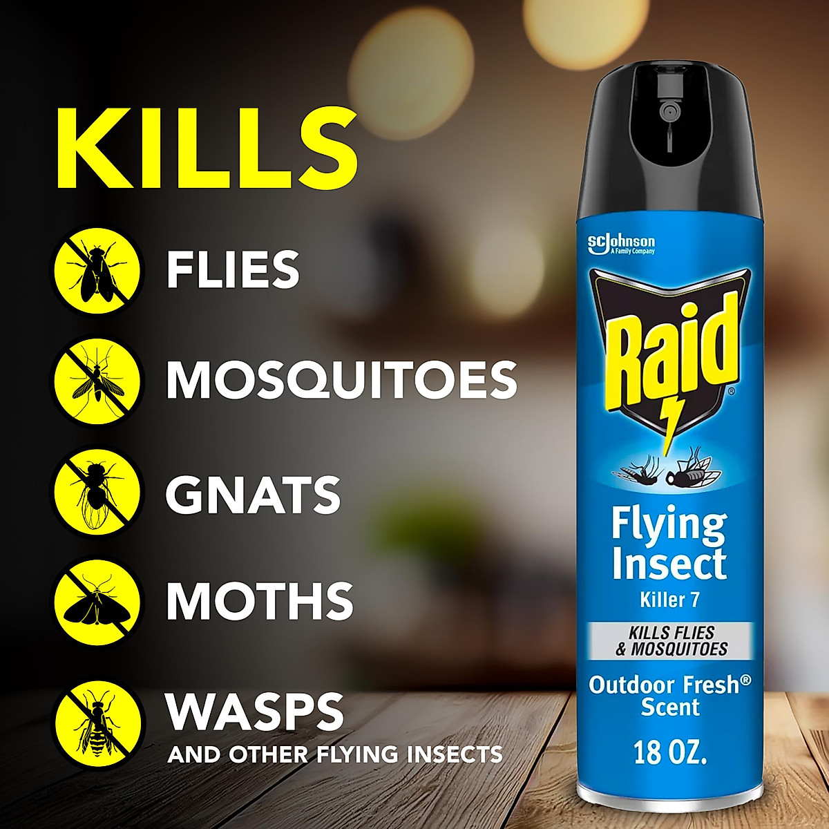Raid S C Johnson Wax 81666 Fly/Insect Killer, 18-Ounce