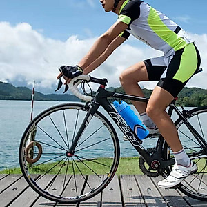 konlongzan Collapsible Water Bottle Travel Water Bottle Portable Hiking Water Bottle with Leak proof Twist Cap 500ML Reusable BPA Free Silicone Water Bottles (Style1, Blue)