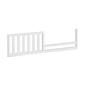 Toddler Bed Safety Guard Rail for Dolce Babi Cribs | Multiple Finishes Available (White, Option 1)
