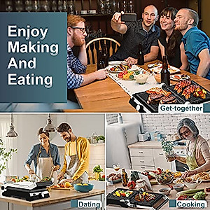 OMAIGA Panini Press, Sandwich Maker, 1500W 6-Serving Indoor Grill, Stainless Steel Top Surface, Detachable Non-stick Die-cast Aluminium Plates, Upright Storage, Opens 180 degrees