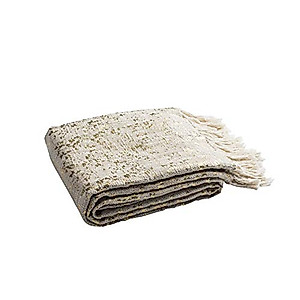Safavieh Peppin Metallic Throw Blanket, Natural/Gold