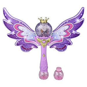 14” Fairy Bubble Blower Wand with Dazzling LED Lights – Forest & Twelfth Bubble Wands for Kids, Battery-Powered Bubble Blaster, Includes Bubble Solution – Perfect Bubble Blower for Toddlers (Fairy)