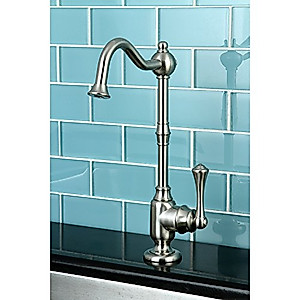 KINGSTON BRASS KS7398BL Vintage Cold Water Filtration Faucet, Brushed Nickel