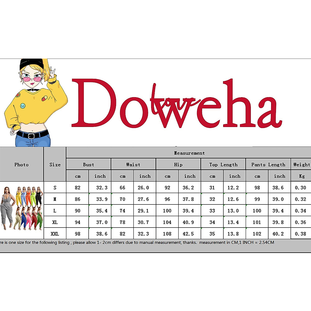 Doweha Two Piece Outfits for Women Sexy Summer Joggers Crop Tank top Sweatsuits Biker Short Set Matching Sets Tracksuit Jumpsuit Blue XL