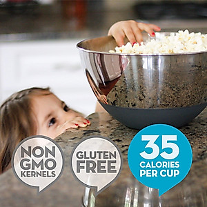 Jolly Time Simply Popped - Lightly Salted Microwave Popcorn - Gluten Free & Kosher Snack with Natural Whole Grain Kernels (Simply Popped Butter, 3 Ounce (Pack of 12))