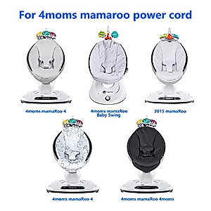 Charger for 4moms mamaRoo 2/4, 12V 3A AC Adapter Power Cord for 2015 mamaRoo Infant Seat Bouncer, rockaRoo Swing, OH-1048B1203000U Replacement