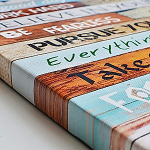 Inspirational Canvas Wall Art for Office, Home Office Wall Decor for Women, Quotes Wall Decor for Bedroom Living Room 12" X 16"