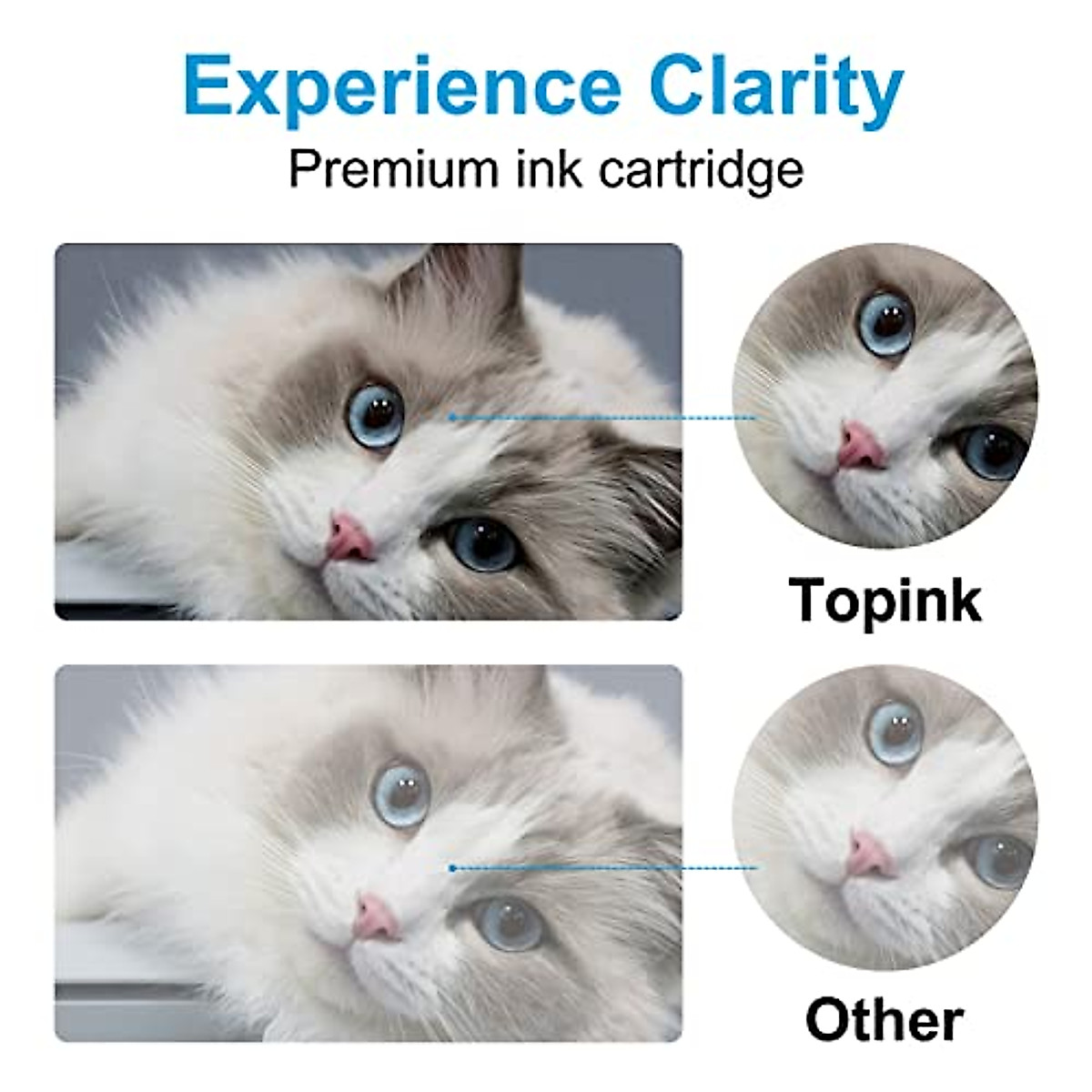 63XL Ink Cartridges Combo Pack Replacement for HP 63 XL Ink TOPINK for Officejet 3830 4650 4652 4655 5200 5255 Envy 4520 4512 Deskjet 1112 2130 2132 3630Printer(1 Black, 1 Tri-Color)