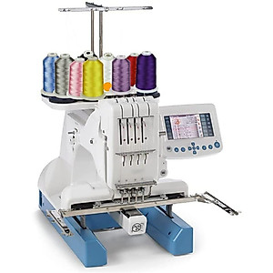 Simthread Embroidery Thread 5500 Yards Red 800, 40wt 100% Polyester for Brother, Babylock, Janome, Singer, Pfaff, Husqvarna, Bernina Machine