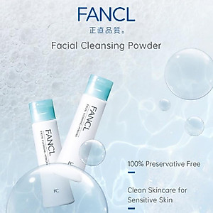 FANCL [Official Product] Facial Cleansing Powder - 100% Preservative Free, Clean Skincare for Sensitive Skin [US Exclusive Edition]