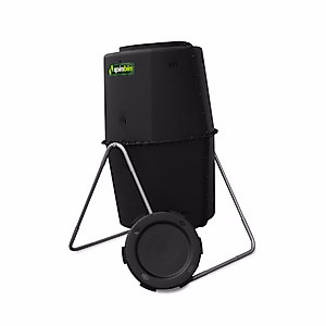 Spin Bin 60 Gal. Outdoor Compost Tumbler Rotating Garden Composter Bin (Black)