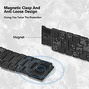 Haflyer Carbon Fiber Apple Watch Band Compatible with iWatch Series 1/2/3/4/5/6/7/8/SE/ULTRA, 49/45/44/42mm, with Buckle Quick Release (Erode)