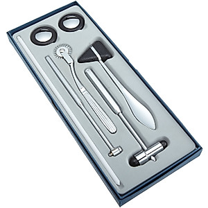 ADC 3600BK Adult Neurological Hammer Medical Instrument Set, Black