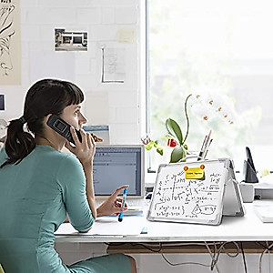Small Dry Erase White Board, 16"X12" Double-Sided Magnetic Portable White Board Desktop Foldable Tabletop Whiteboard Easel for Home, Office, Classroom