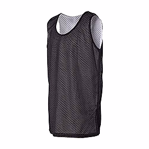 Badger Sport Black/White Adult XL Reversible Mesh Tank Top Jersey Uniform