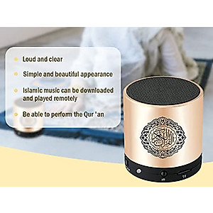 Hitopin Portable Digital Quran Speaker with Remote Control over18 Reciters and 15Translations Available Quality Qur'an Speaker Arabic English French, Urdu etc Mp3 FM Radio