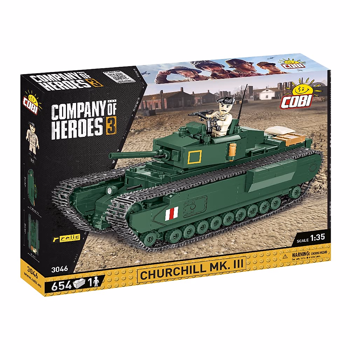 COBI Company of Heroes 3 Churchill Mk. III Tank