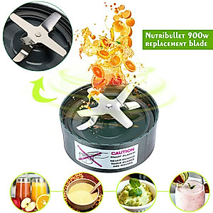 Blender Replacement Parts for Nutribullet Blender, 32OZ Cup with Replacement Extractor Blade Compatible with Nutribullet 600W 900W Blenders