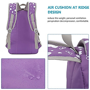 goldwheat Girls School Backpack Cute Lightweight Bookbag Outdoor Travel Bag for Elementary Middle Daypack