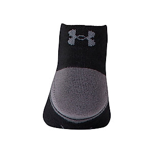 Under Armour Youth Resistor 3.0 Low Cut Socks, Multipairs, Black/Graphite (6-Pairs), Small