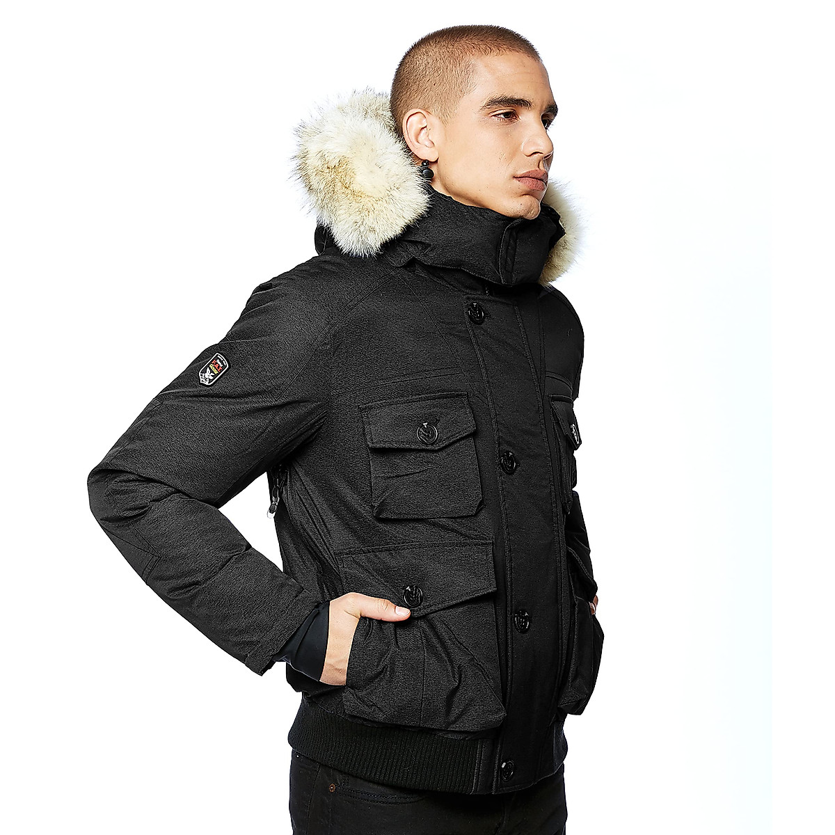 Triple F.A.T. Goose Men's Rockland - Men's Winter Parka - Winter Jackets For Men - Puffer Jacket Men - Mens Down Coats (Black, Medium)