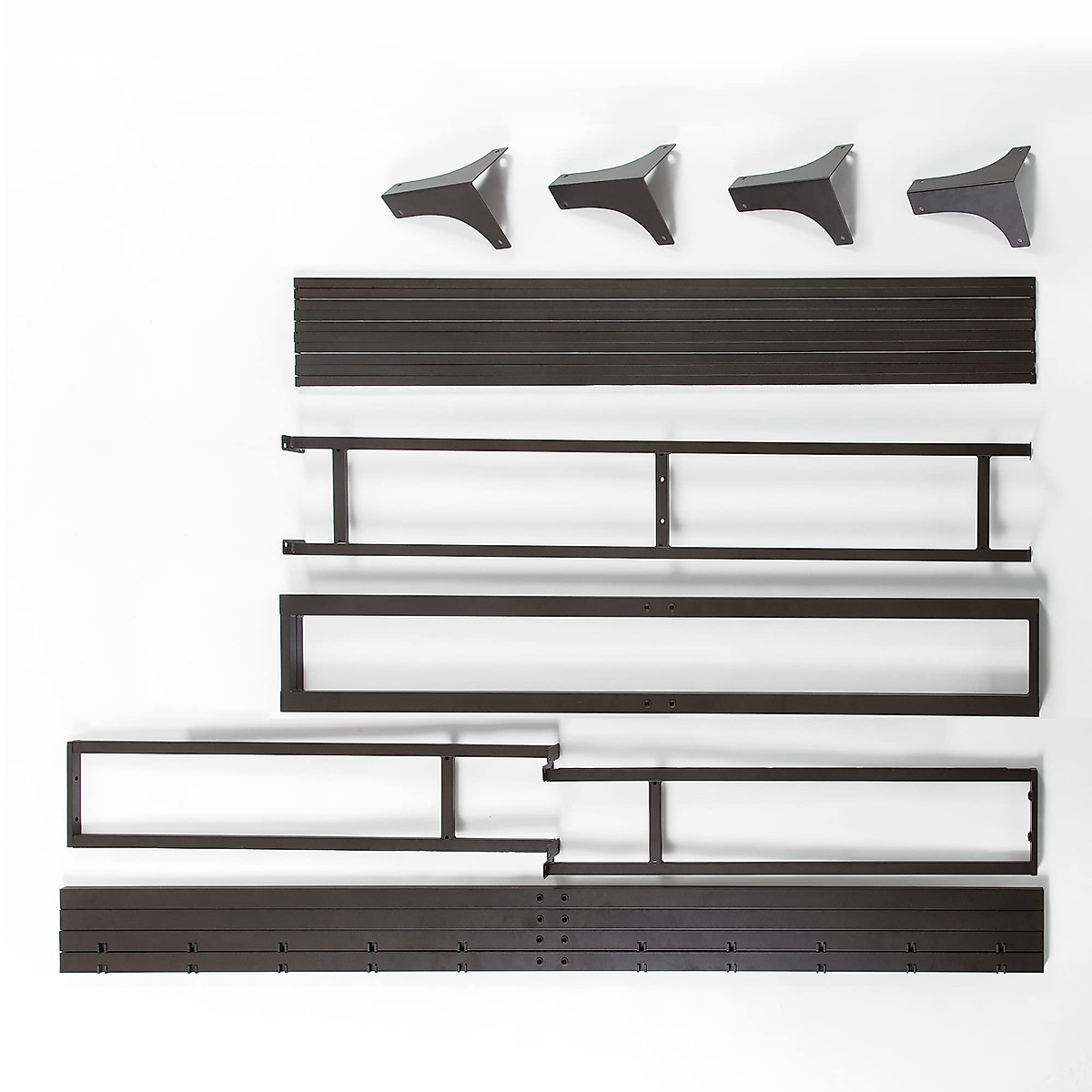 Mellow 9" Metal Platform Bed Frame w/Heavy Duty Steel Slat Mattress Foundation, King, Black