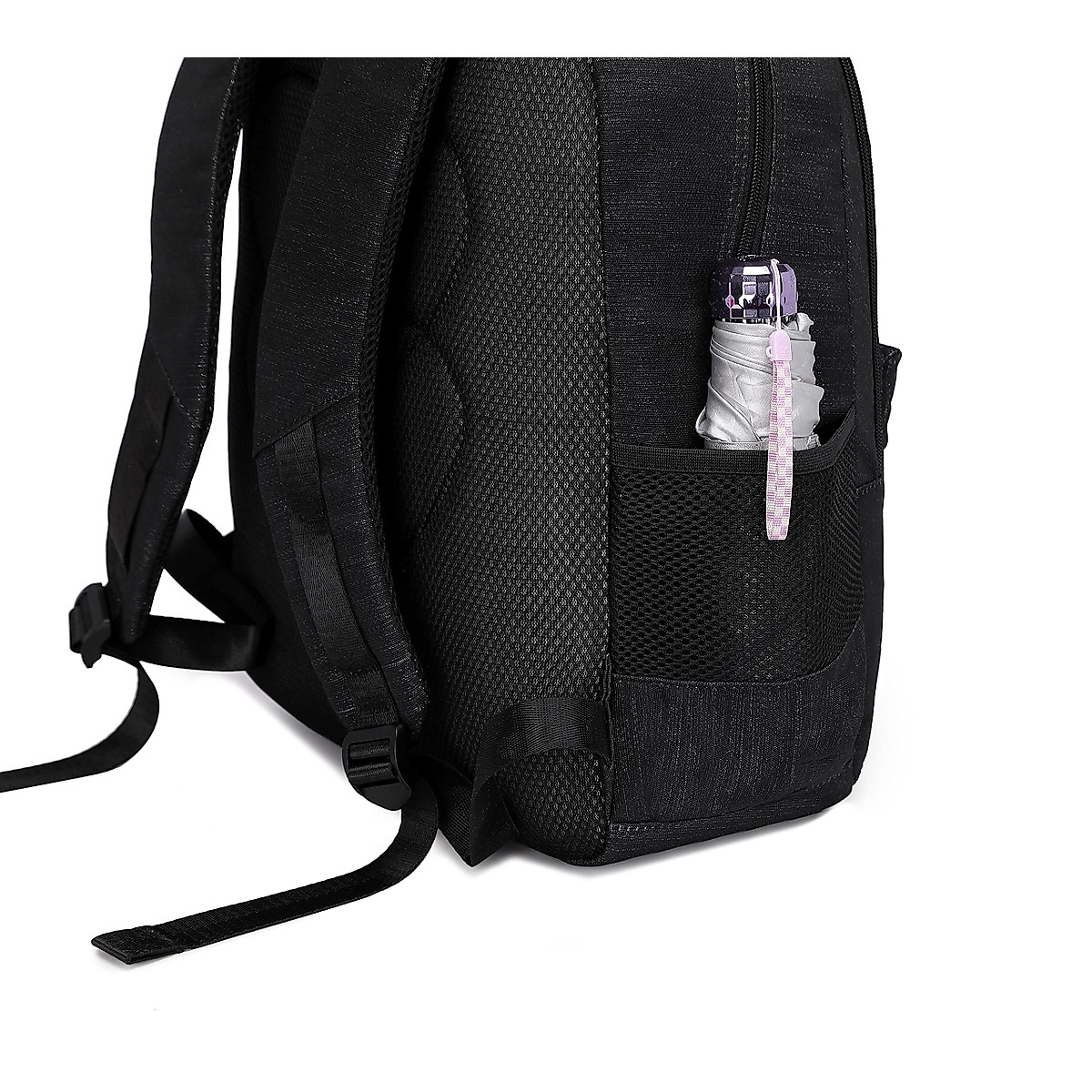 Wadirum Cute Backpack for Girls Fashion Laptop Bag Fit for 15.6 Inches Notebook Black