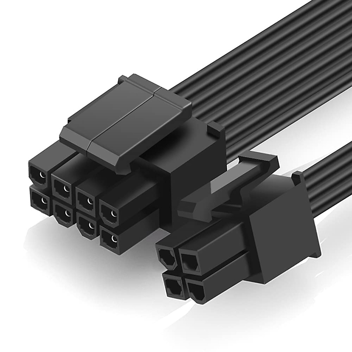 OwlTree 2 Pack EPS12V CPU 8 Pin Female to CPU ATX 8 Pin and ATX 4 Pin Male Power Supply Extension Cable EPS 12V for Motherboard 10.6 inch