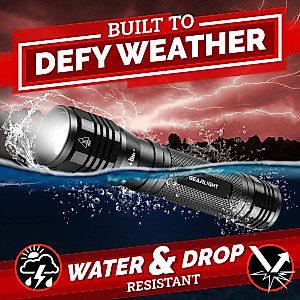 GearLight S2500 LED Flashlight - Extremely Bright, Powerful Tactical Flashlights with High Lumens for Camping, Emergency & Everyday Use﻿