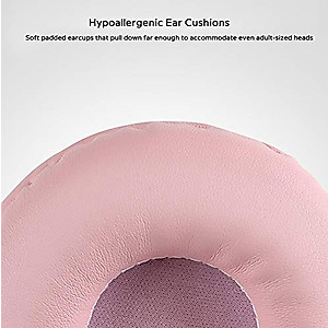 Aresrora Wireless Bluetooth Kids Headphones, Cat Ears Bluetooth Over Ear Headphones Volume Limiting,LED Lights, FM Radio, TF Card, Aux, Mic for iPhone/iPad/Kindle/Laptop/PC/TV (Purple)