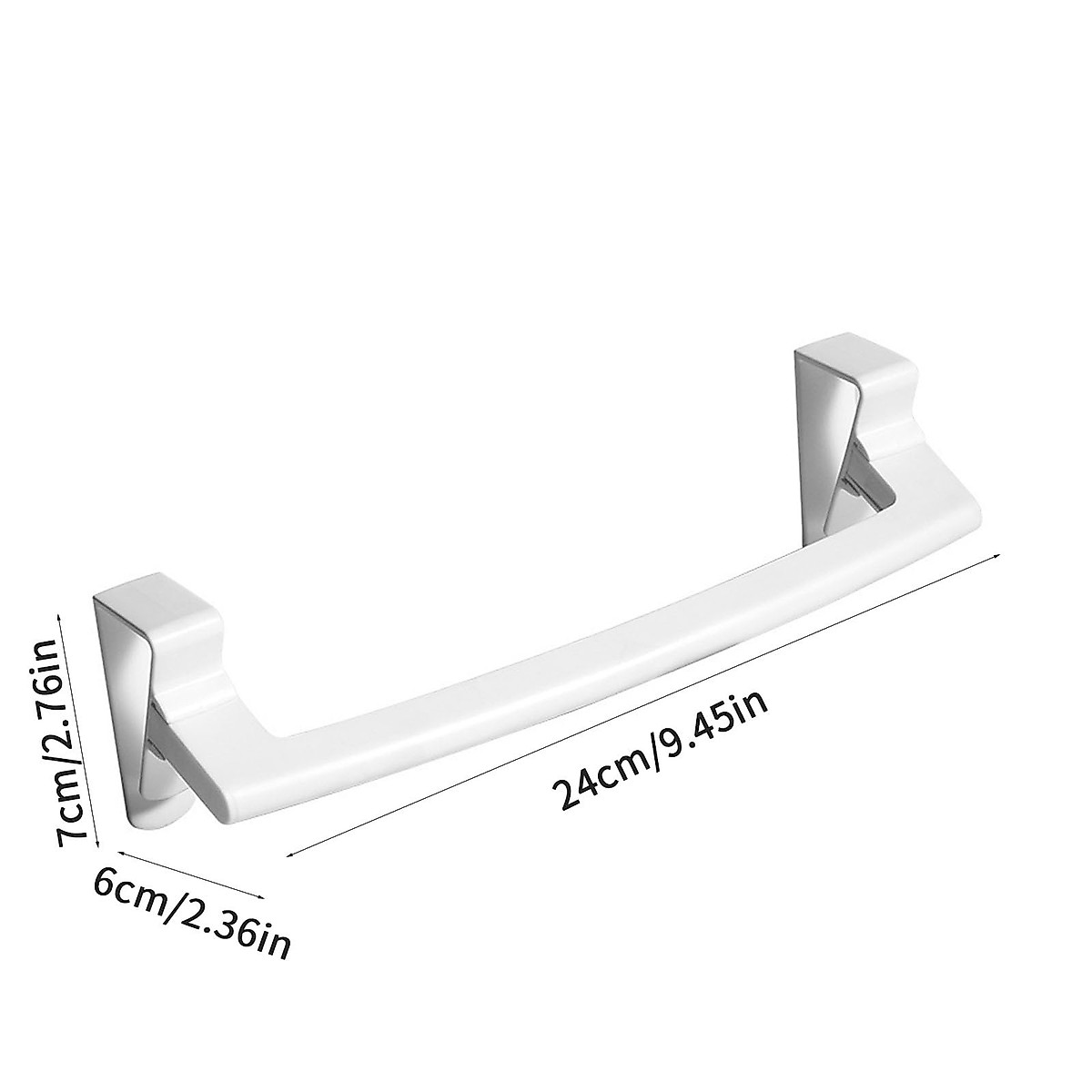 Towel Rack for Cabinet, Over Door Towel Rack, Towel Bar Holders, Bathroom Towel Holders, Dishcloth Storage Rack, 9.45 x 2.35 x 2.76 Inch Universal, for Kitchen Bathroom Over Cabinet Cupboard