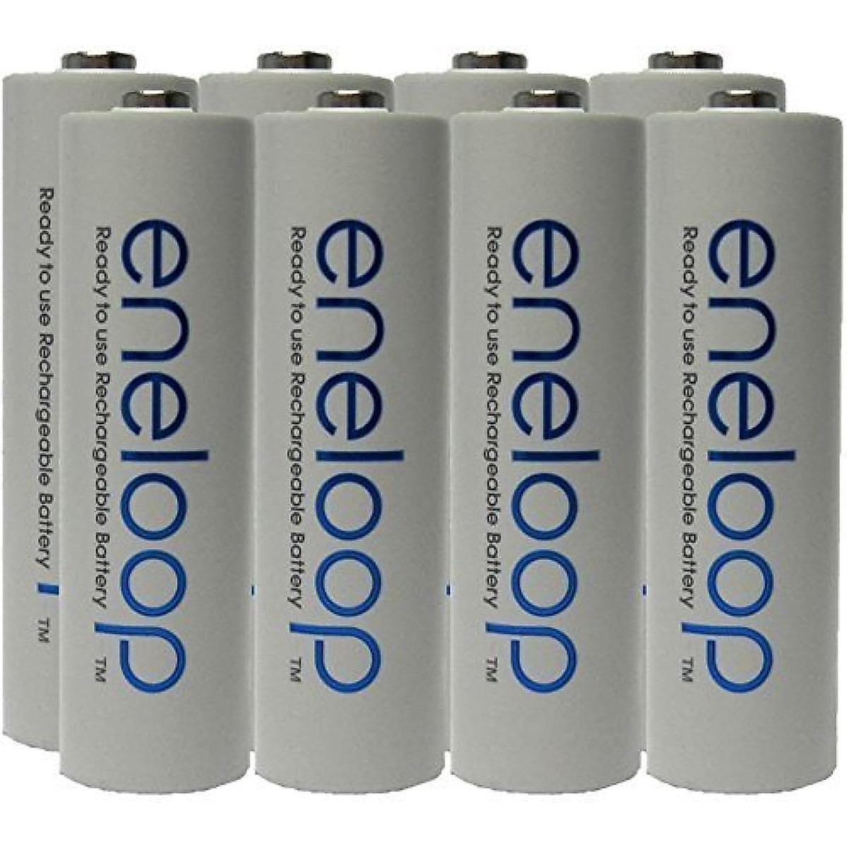 NEW Panasonic Eneloop 4th generation 8 Pack AA NiMH Pre-Charged Rechargeable Batteries -FREE BATTERY HOLDER- Rechargeable 2100 times replaces eneloop (3rd gen) AA 1800 Cycle, Ni-MH Pre-Charged Rechargeable Batteries