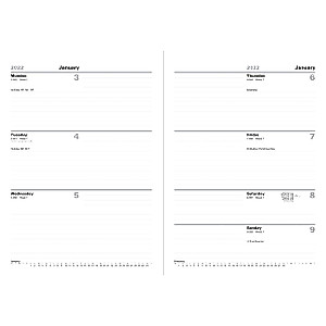 Letts of London Standard A4 week to view 2022 diary - red (22-T31ZRD)