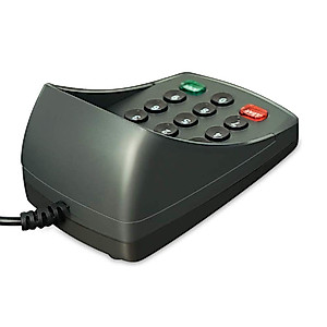 USB 15 Keys Keypad Numeric Keyboard Numpad for Bank,Telecom, Mobile Unicom Business Hall Counter, Financial POS Payment System Digital Keyboard (YD541-Plaintext No Sound)