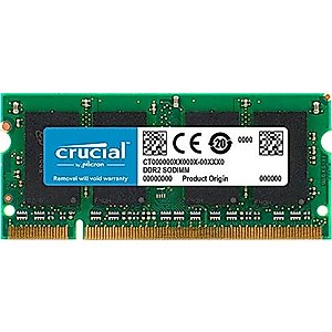 Crucial 2GB Upgrade for a Dell Inspiron Mini 10 (1012) System (DDR2 PC2-6400, Non-ECC,)
