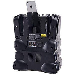 Karaoke USA GF842 DVD/CDG/MP3G Karaoke Machine with 7" TFT Color Screen, Record, Bluetooth and LED Sync Lights