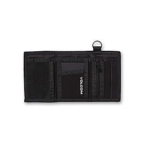 Volcom mens Box Stone Trifold Wallet, Black, One Size US