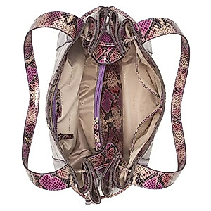 Calvin Klein Leah Tote, Grape Snake