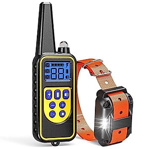 Train pet Containment System for Pets with Waterproof and Rechargeable Collar Receiver (Black)