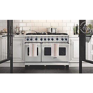 HONEST WEAVE GOTS Certified Organic Cotton Kitchen Hand and Dish Towel Sets - Oversized 20x30 inches, Fully Hemmed, in Designer Colors, 6-Pack, Sand Stripe